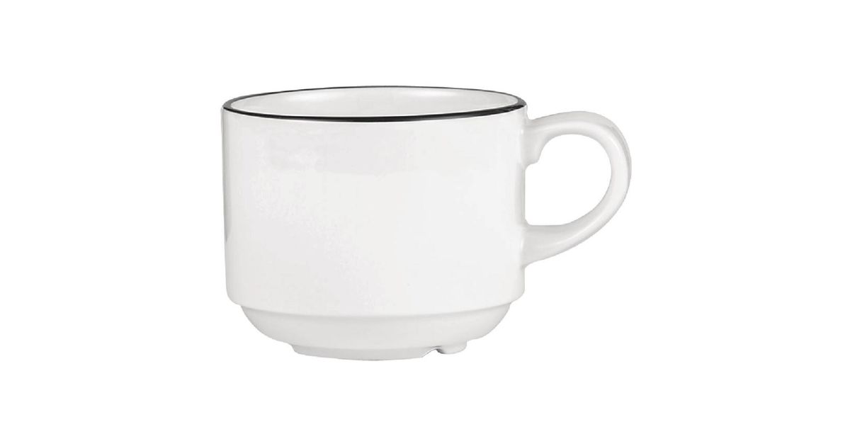 Churchill Alchemy Mono W552 Stacking Tea Cups 206ml (Pack of 24 ...