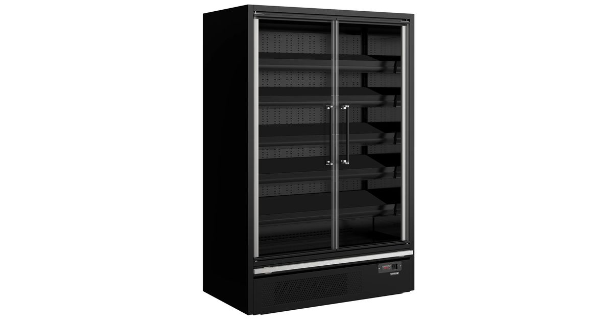 Tefcold GALAXY+ GP14FGD 1330mm Wide Black Multideck Display Fridge With ...