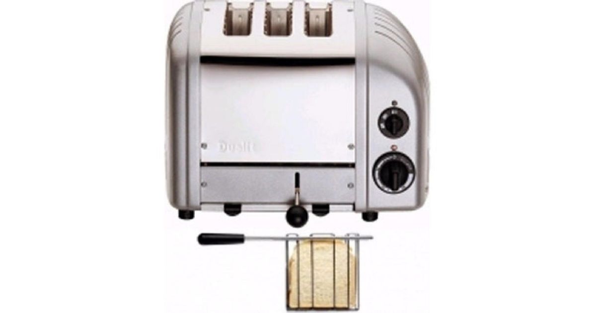 Dualit 31210 2 + 1 Combi Vario 3 Slice Toaster Metallic Silver ...