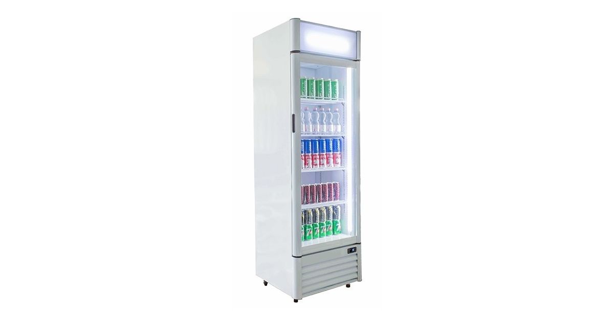 Blizzard QR350 386 Ltr Upright Single Glass Door White Display Fridge ...