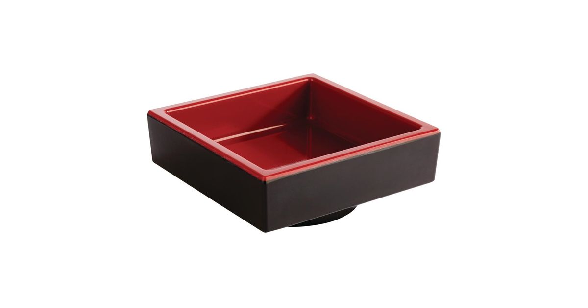 APS Asia+ DW124 Bento Box Red 75mm - Catering Appliance Superstore