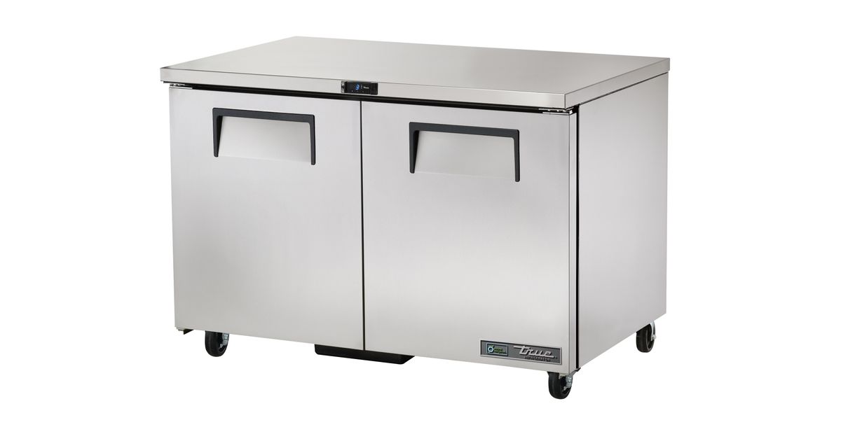 True TUC-48-HC 340 Ltr Undercounter Double Door Stainless Steel Fridge ...