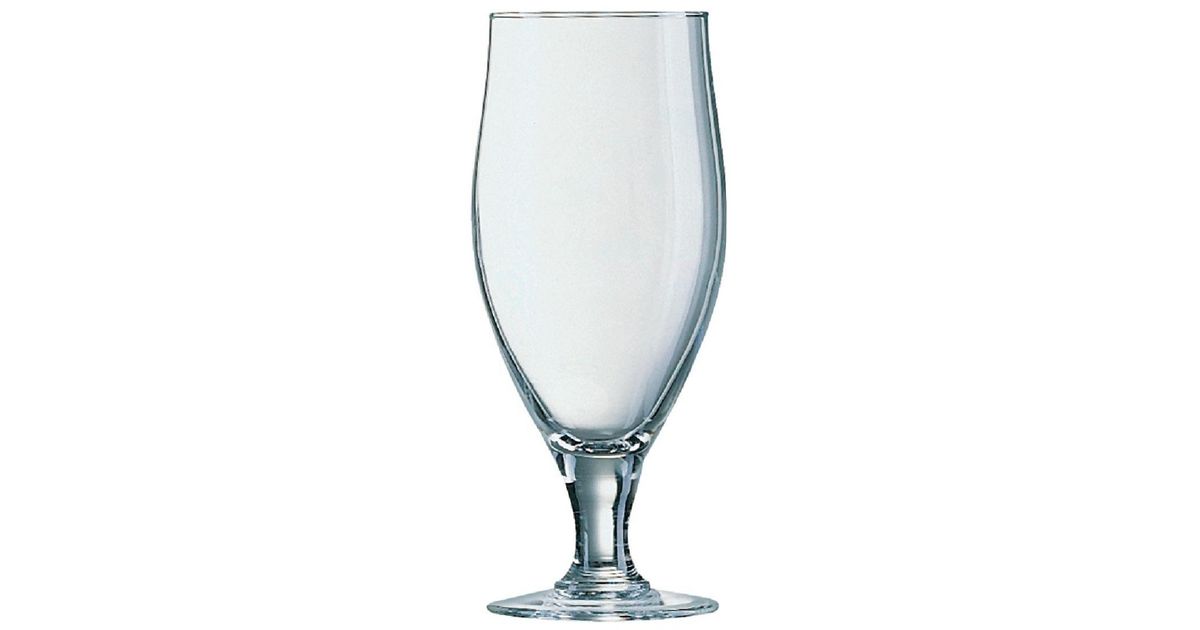 Arcoroc Cervoise CG153 Stemmed 2/3 Pint Glasses 380ml CE Marked (Pack ...
