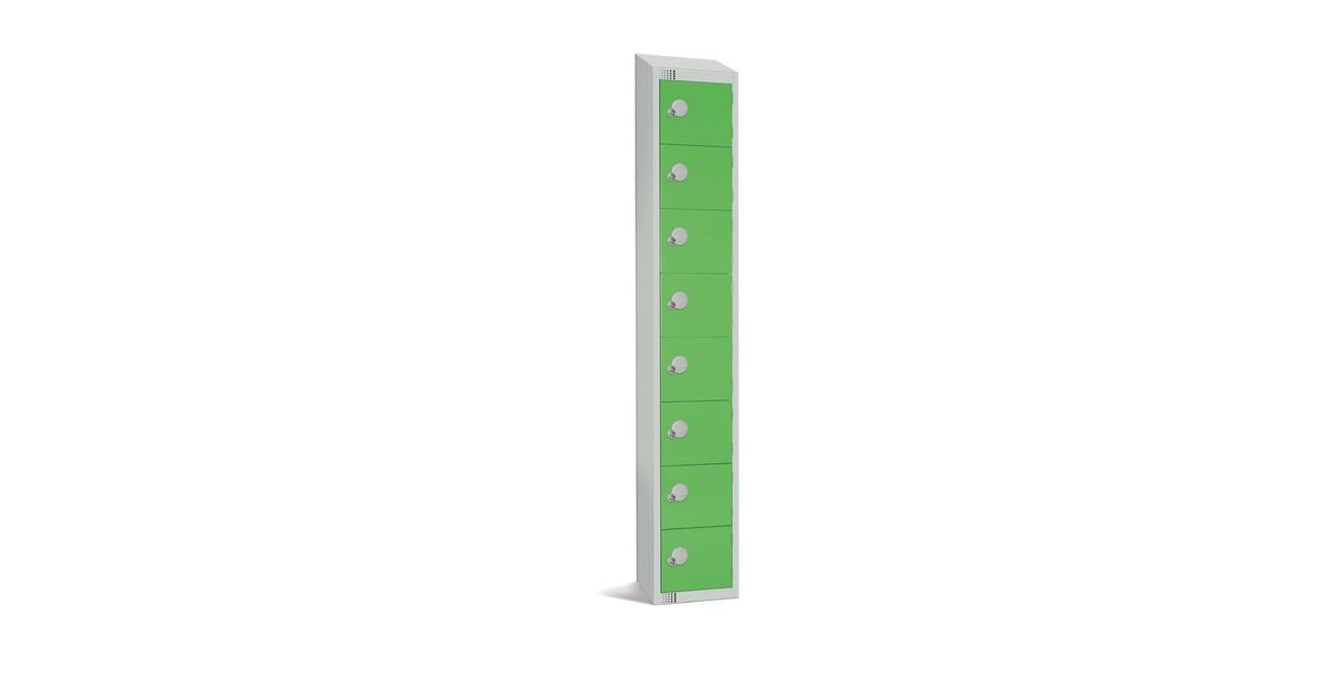 Elite Lockers CE109-CLS Eight Door Manual Combination Locker Green with ...