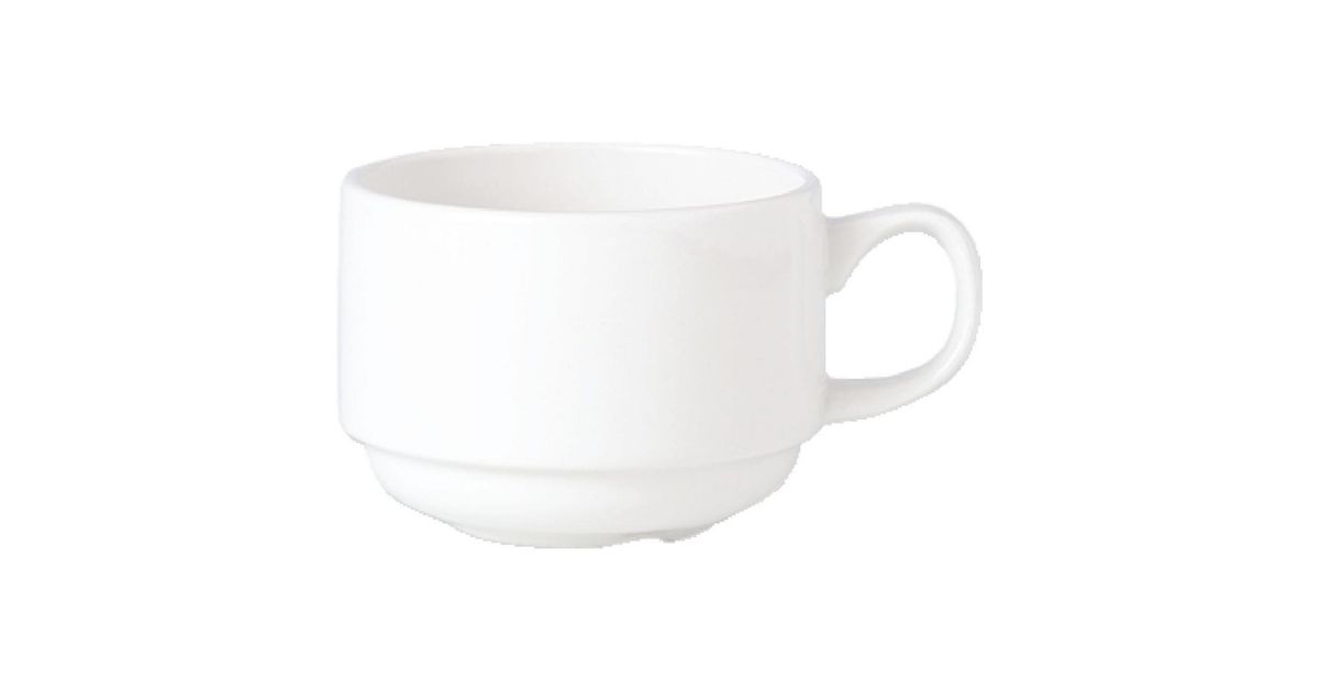 Steelite Simplicity White V0091 Stacking Slimline Cups 200ml (Pack of ...