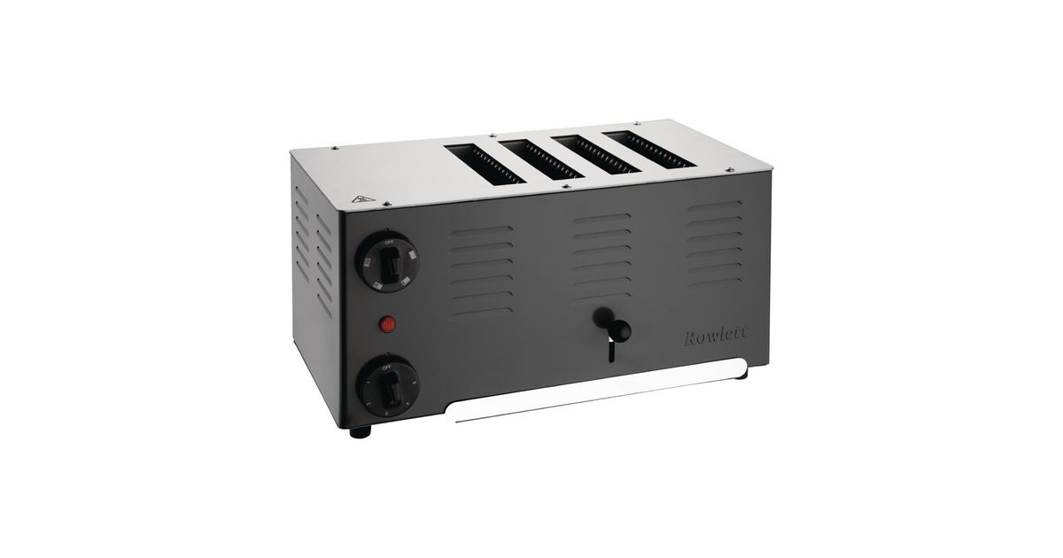 Rowlett Regent CH173 4 Slice Jet Black Toaster with 2 x Additional ...