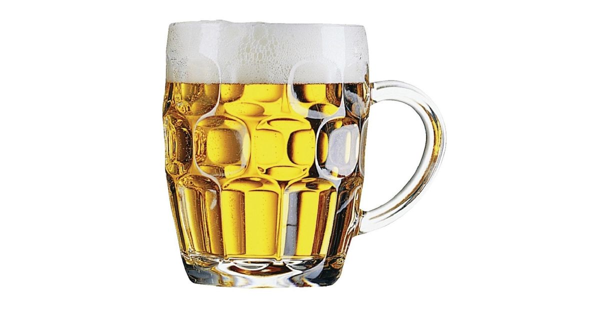 Arcoroc DP084 Britannia Dimpled Pint Tankards 570ml CE Marked (Pack of ...