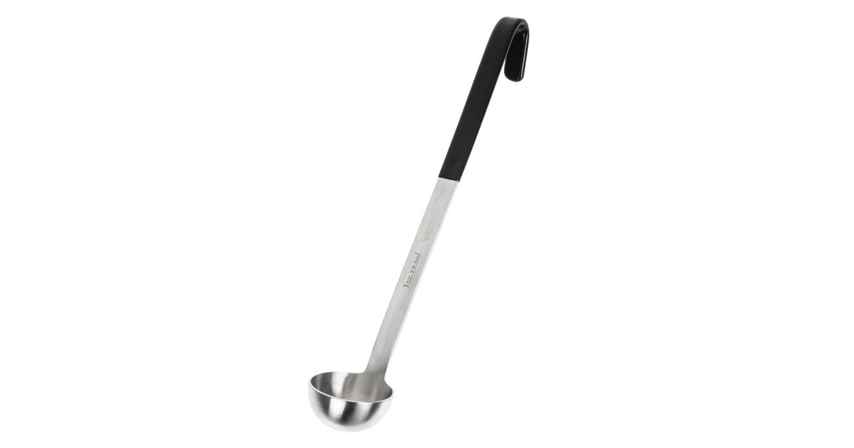 Vogue CD144 Heavy Duty Stainless Steel Colour Coded Ladle Black 30ml ...