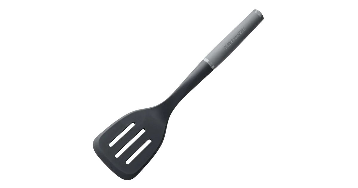 Kitchenaid HY550 Core Slotted Turner Charcoal Grey 343mm - Catering ...