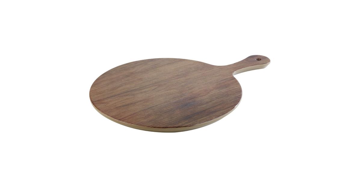APS GN560 Oak Effect Round Handled Pizza Paddle Board 300mm - Catering ...