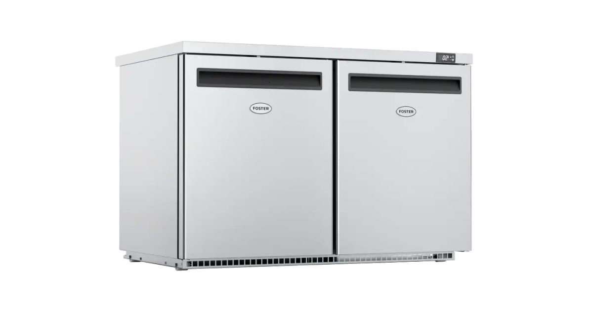 Foster HR360 360 Ltr Undercounter Double Door Stainless Steel Fridge ...