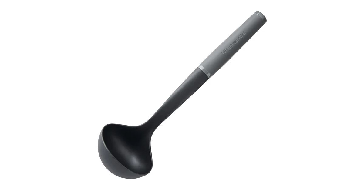 Kitchenaid HY553 Plastic Charcoal Grey Core Ladle 315mm - Catering ...