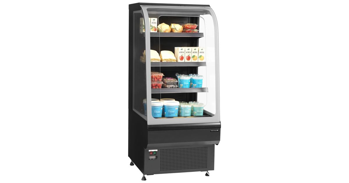 Tefcold NOC60CC 600mm Wide Black Multideck Display Fridge - Catering ...