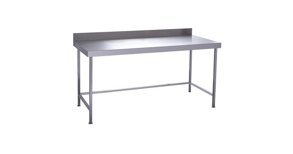 Parry TABN18800-WALL 1800mm Stainless Steel Wall Table with Void ...