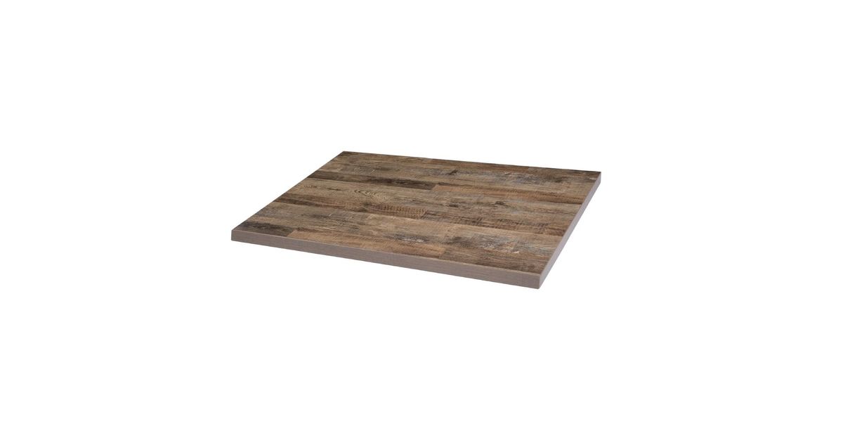 Bolero DT440 Pre-Drilled Rectangular Table Top Urban Dark 1100 x 700mm ...