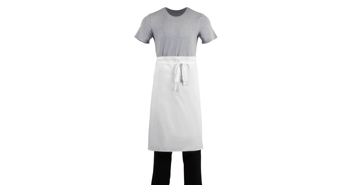 Whites A501 Waist Bistro Apron Regular White - Catering Appliance ...