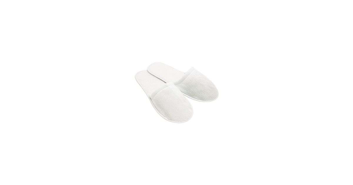 Mitre Essentials GT859 Closed Toe Slippers White - Catering Appliance ...