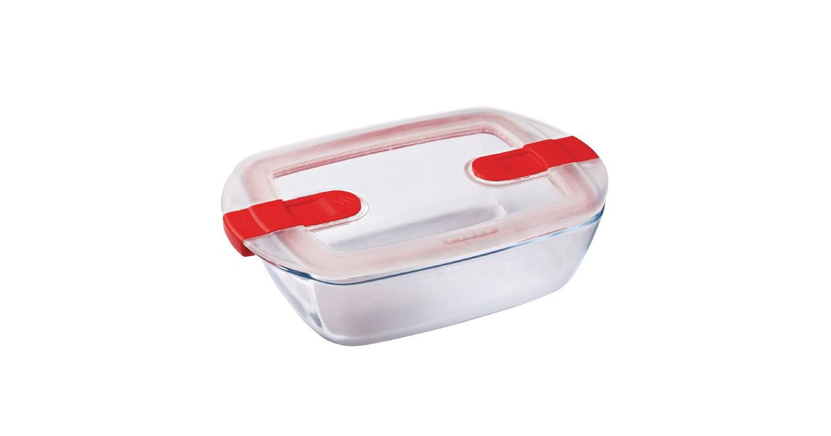 Pyrex FC367 Cook and Heat Rectangular Dish with Lid 1Ltr - Catering ...