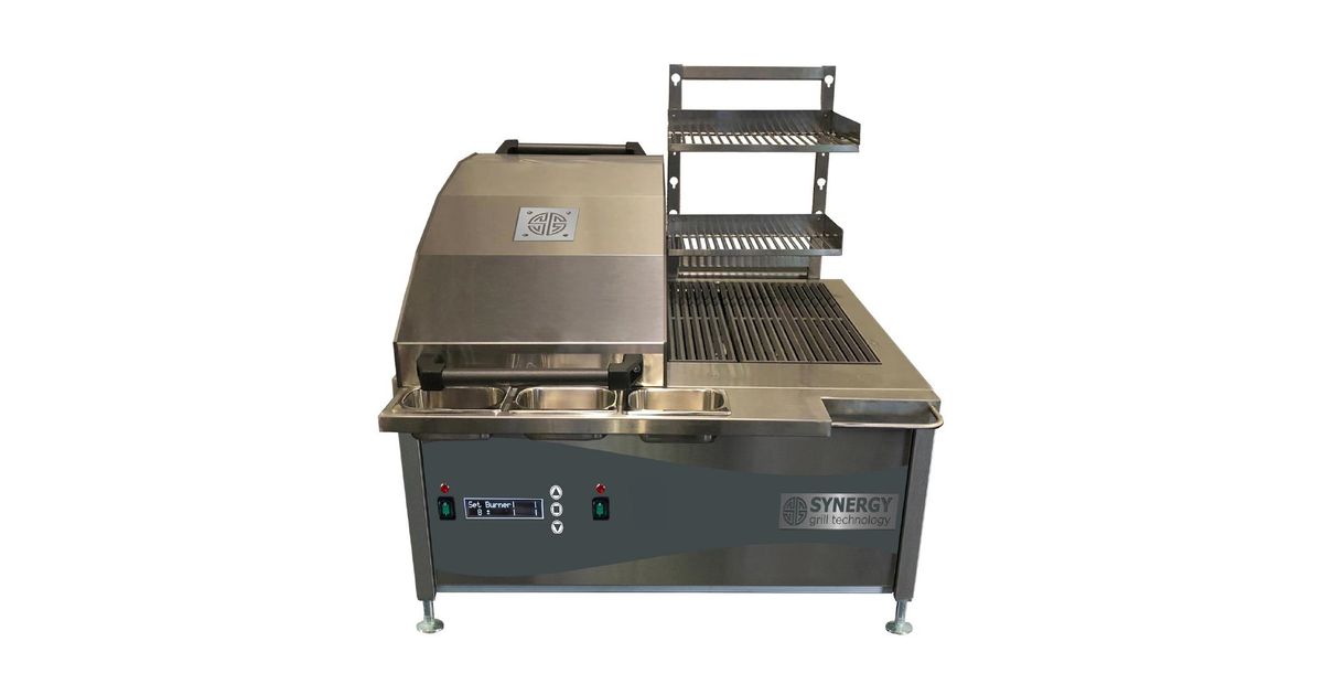 Synergy Grill CGO900DUAL Gas 905mm Wide Chargrill with Single Lid ...