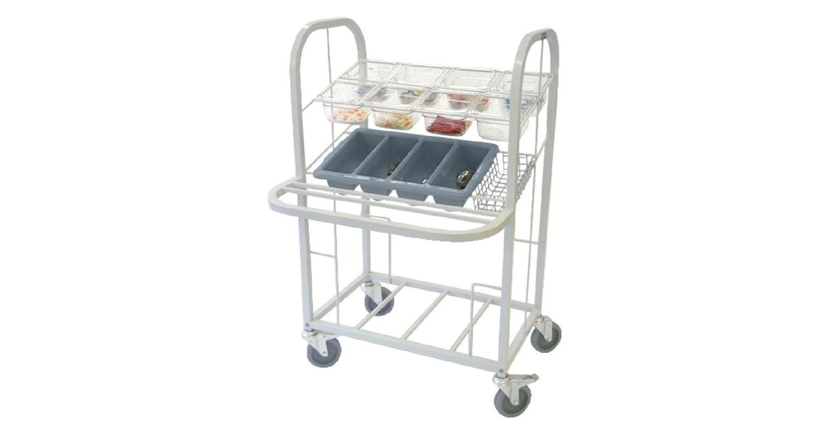 Craven CCTDT-2 Epoxy Condiment, Cutlery & Tray Dispense Trolley ...