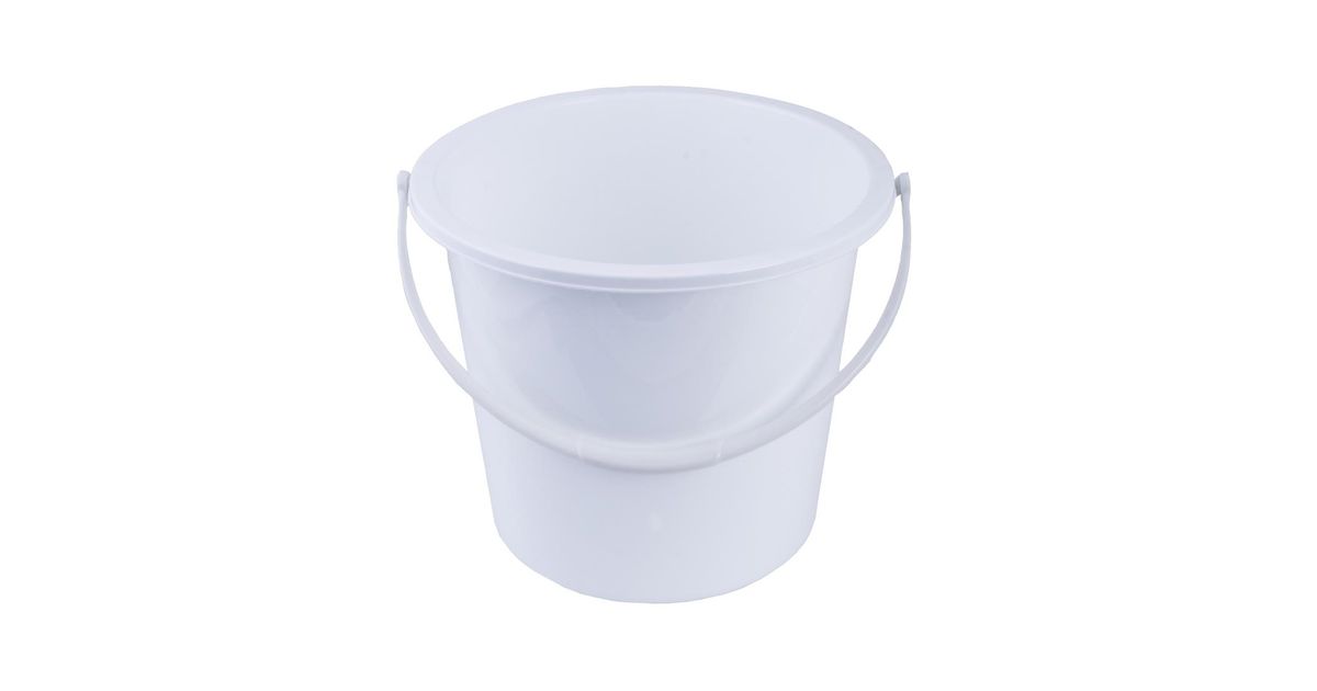 Jantex DA420 Round Plastic Bucket White 10Ltr - Catering Appliance ...