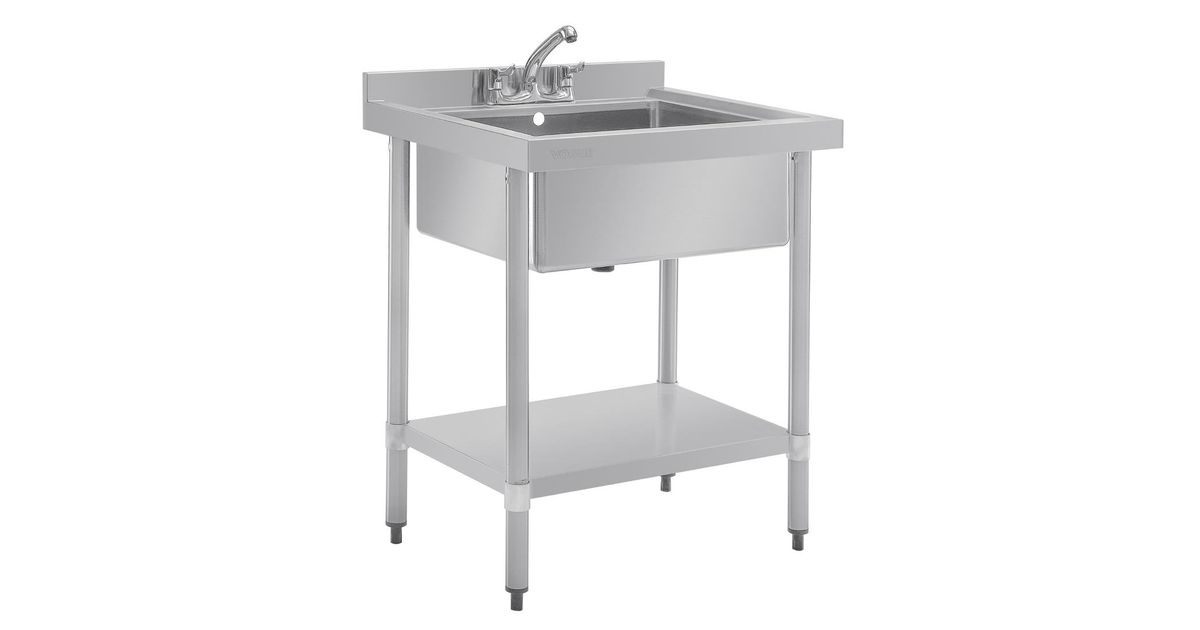 Vogue GJ537 Stainless Steel Midi Pot Wash Sink with Undershelf ...