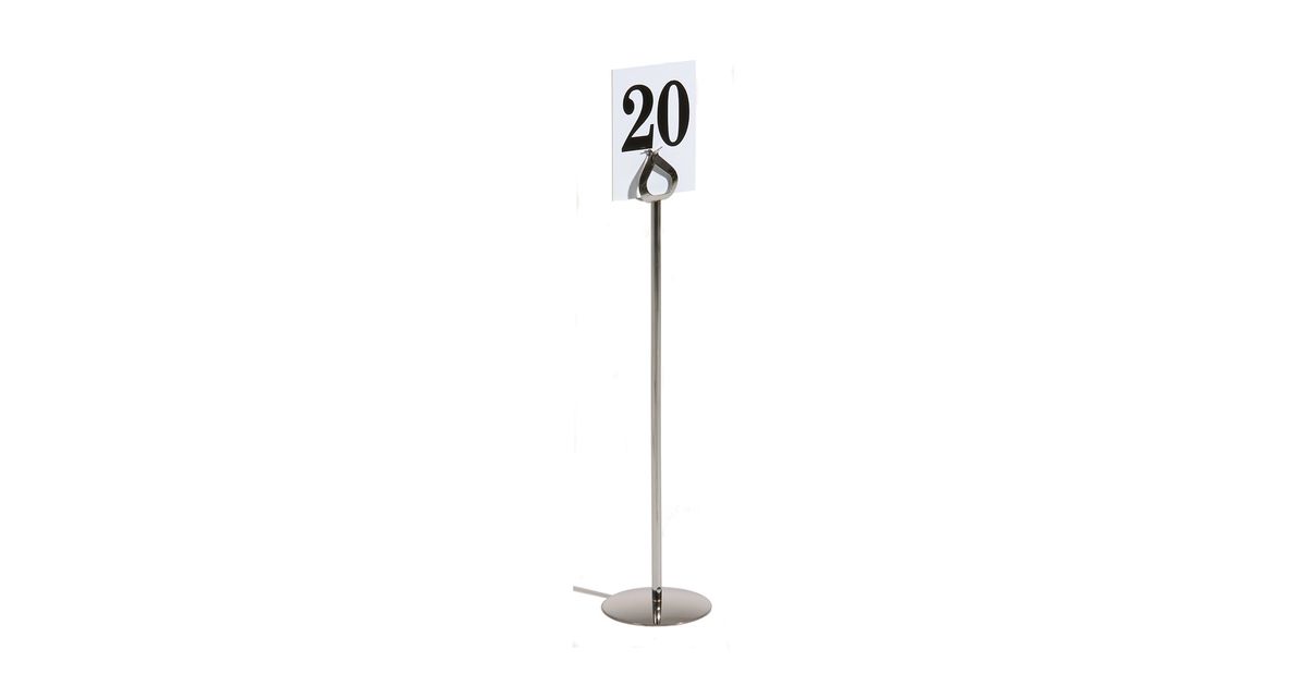 Signature Collection D2921 Stainless Steel Table Number Stand 400mm ...