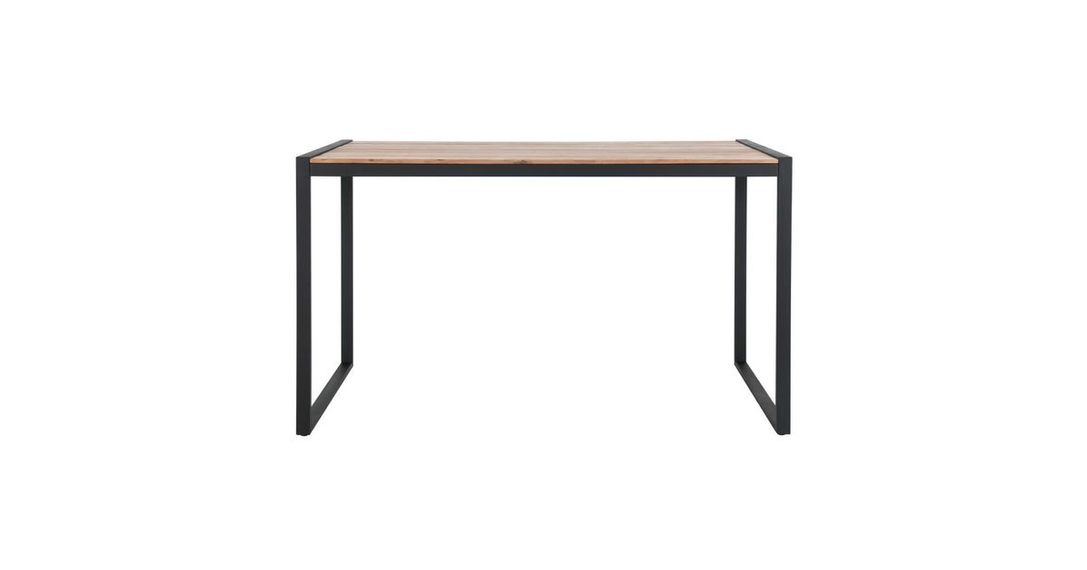 Bolero DK905 Acacia Wood & Powder-Coated Steel Bar Table - Catering ...