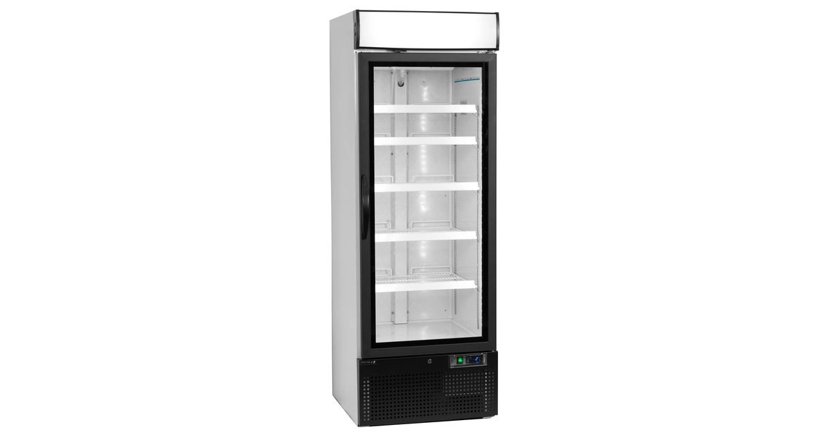 Tefcold NC2500G 515 Ltr Upright Single Glass Door White Display Fridge ...