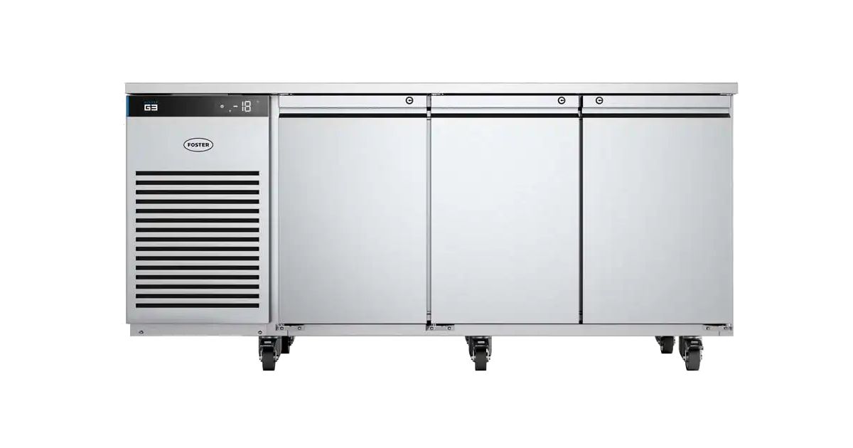 Foster EcoPro G3 3 Door Freezer Prep Counters