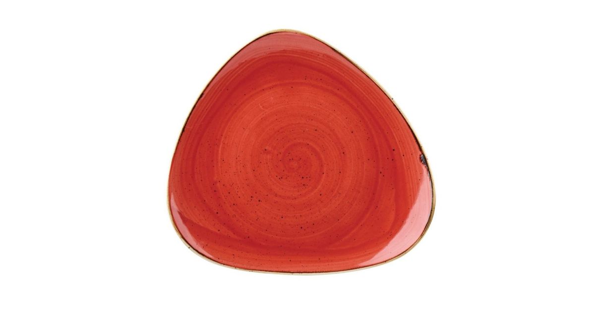 Churchill DB065 Triangular Plates Berry Red 311mm (Pack of 6 ...