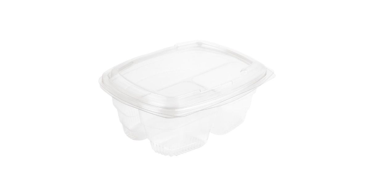Faerch FB360 Fresco Three-Compartment Recyclable Deli Containers With ...