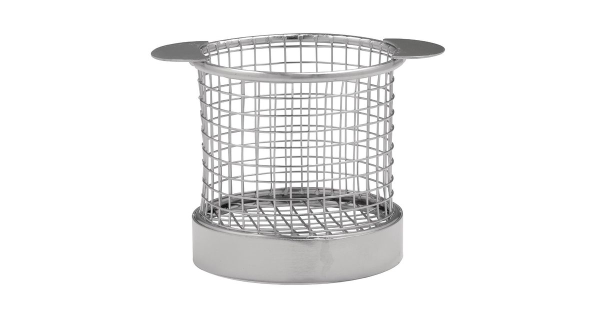 Olympia CE149 Stainless steel Chip basket Round with Ears 80mm ...