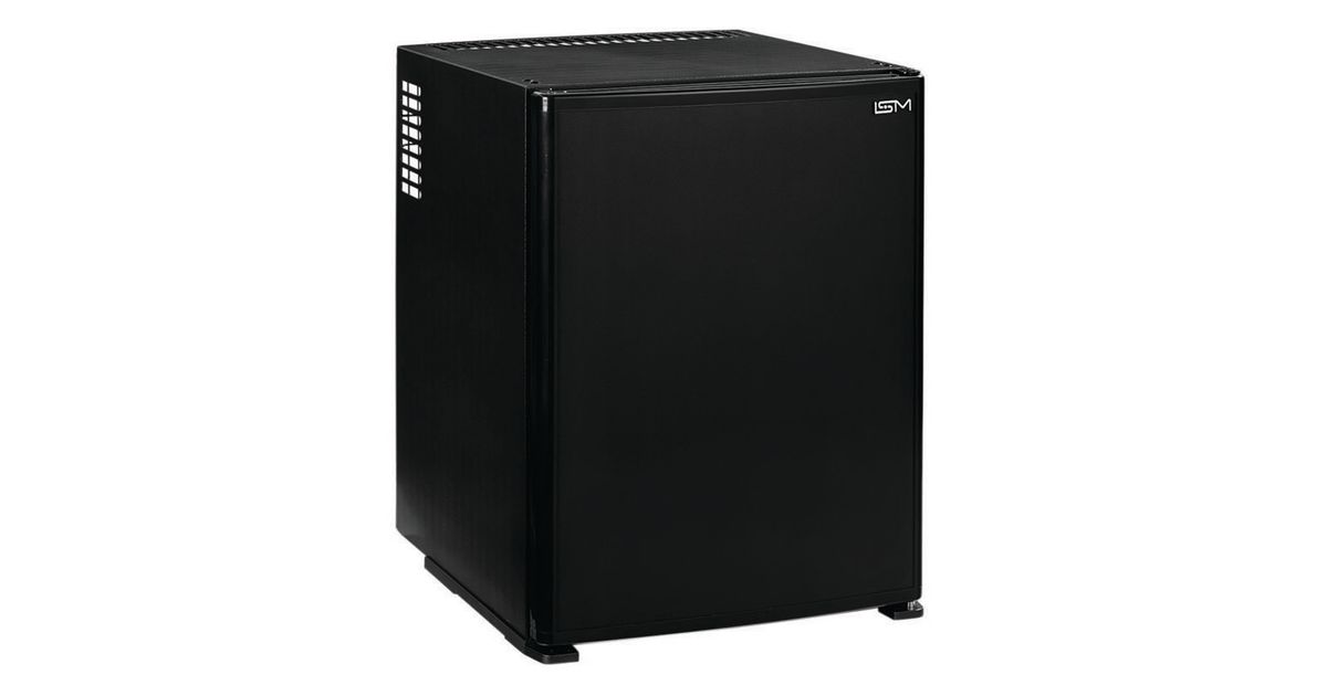 ISM SM301-24 30 Ltr Black Solid Door Hotel Minibar Fridge - Catering ...