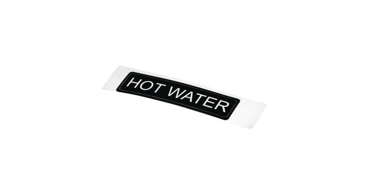 Olympia K705 Adhesive Airpot Label Hot Water - Catering Appliance ...