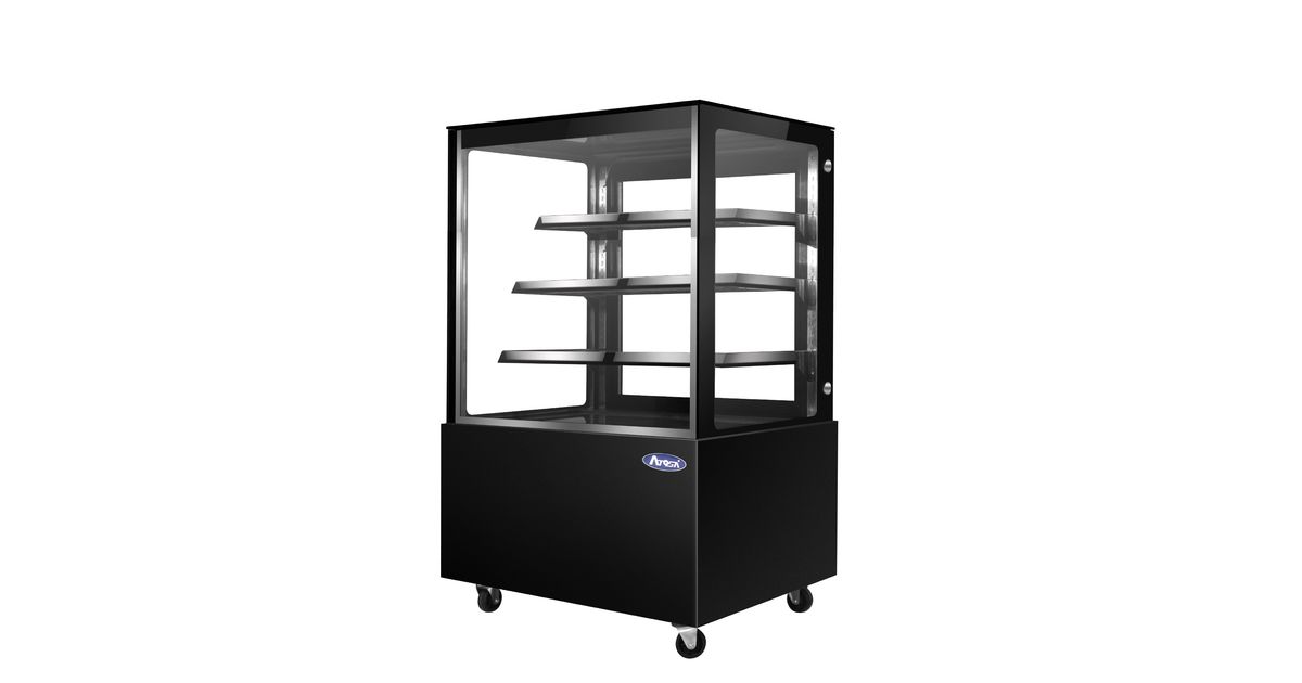 Atosa WDG126HF 1200mm Wide Flat Glass Patisserie Serve Over Counter ...