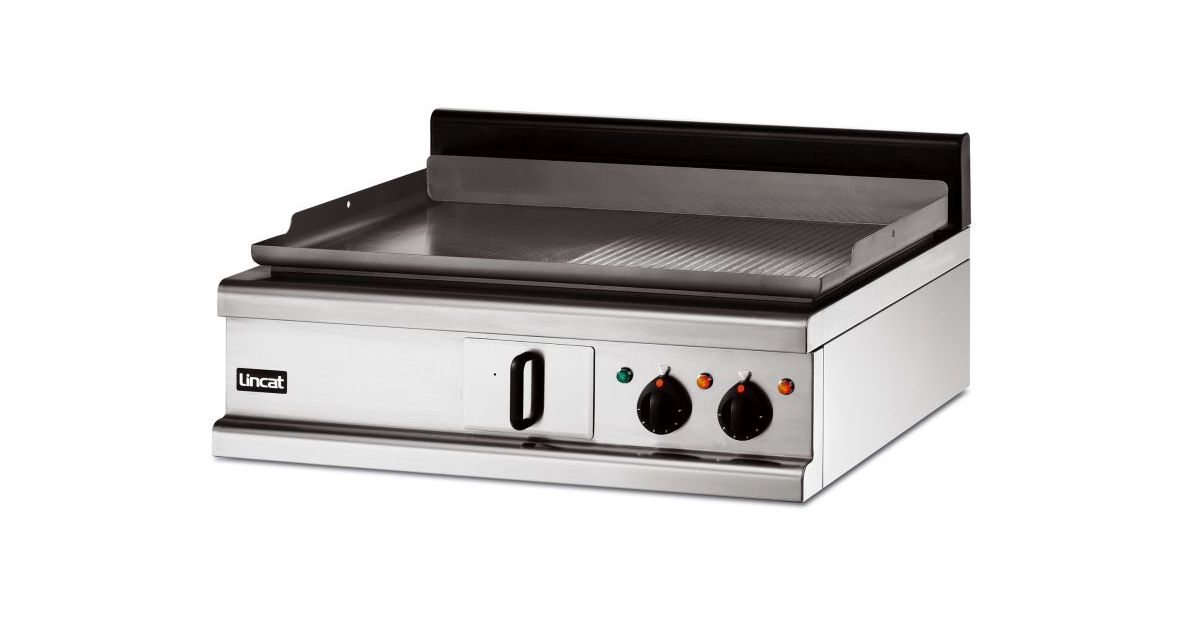 Lincat Opus 700 OE7209 Electric Carbon Steel Half Ribbed Griddle ...
