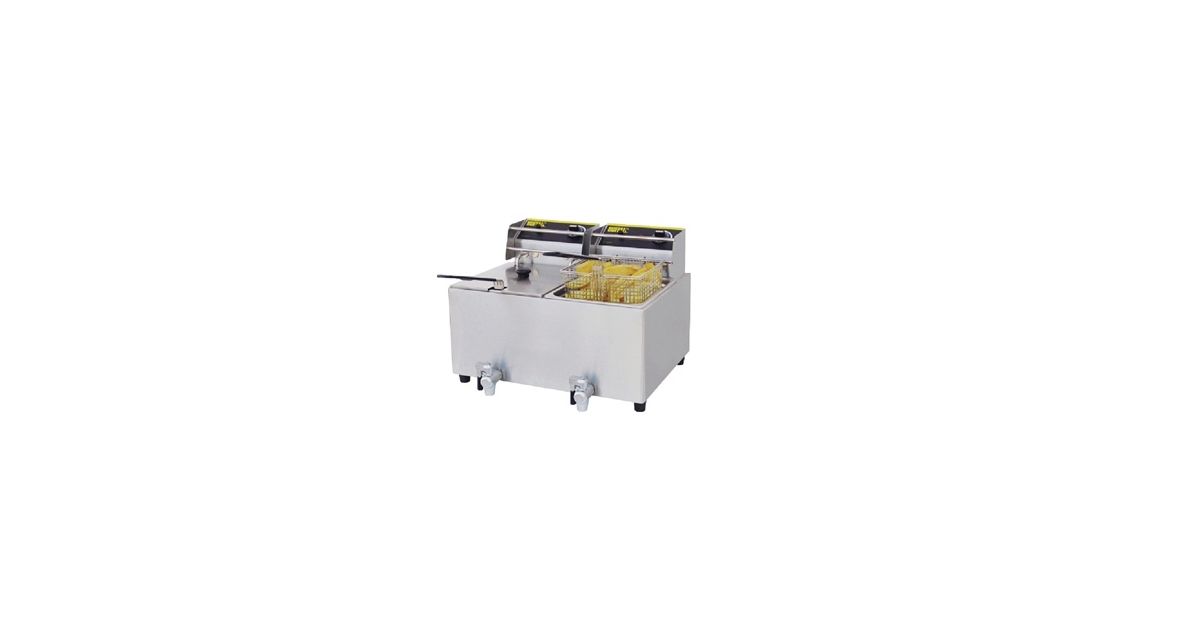 Buffalo L301 Double Fryer with Taps - Catering Appliance Superstore
