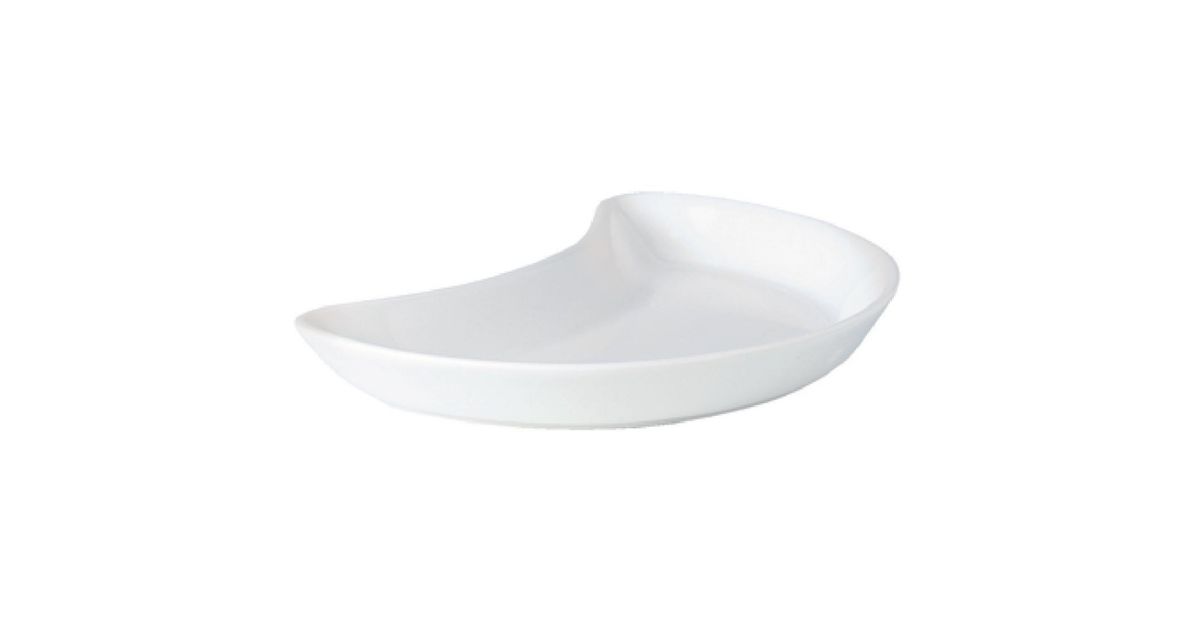 Steelite Simplicity White V0082 Crescent Salad Plates 202mm (Pack of 12 ...