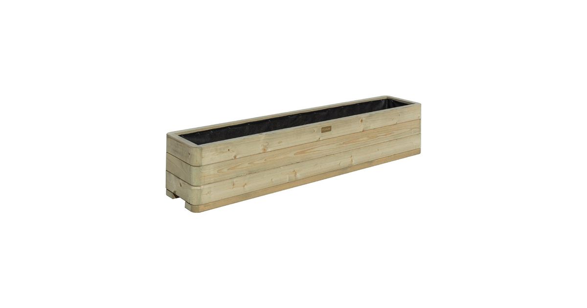 Rowlinson Marberry Layer CH983 Rectangular Wooden Planter 1500mm - Catering Appliance Superstore