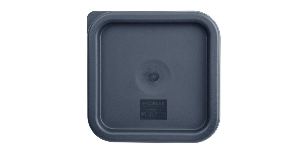 Hygiplas CF043 Square Measuring Container Lid Blue Small - Catering ...