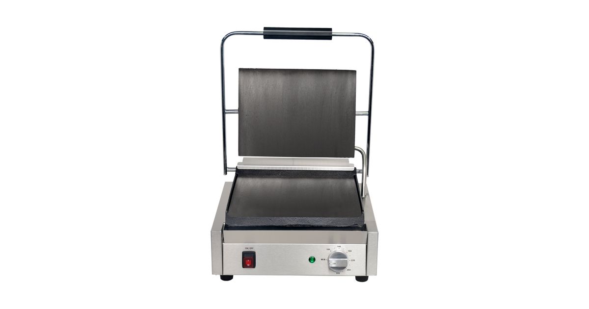 Mercury MEP-M-SAFF-1 Electric Single Contact Panini Grill - Flat Top ...