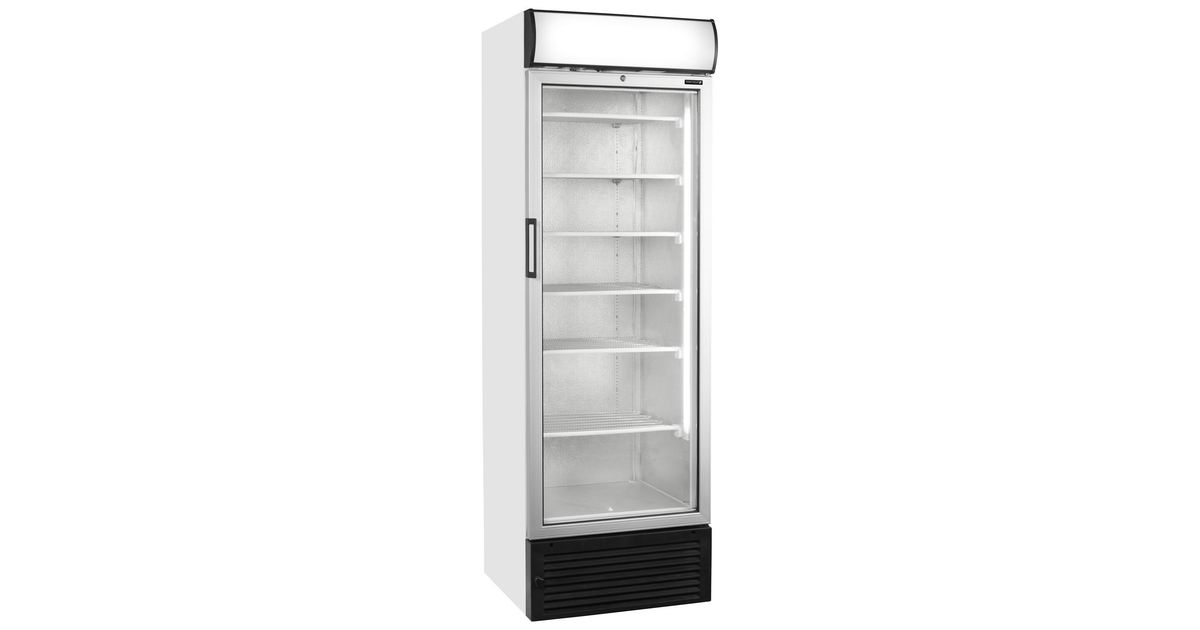 Tefcold UFG1450GCP 480 Ltr Upright Single Glass Door White Display ...