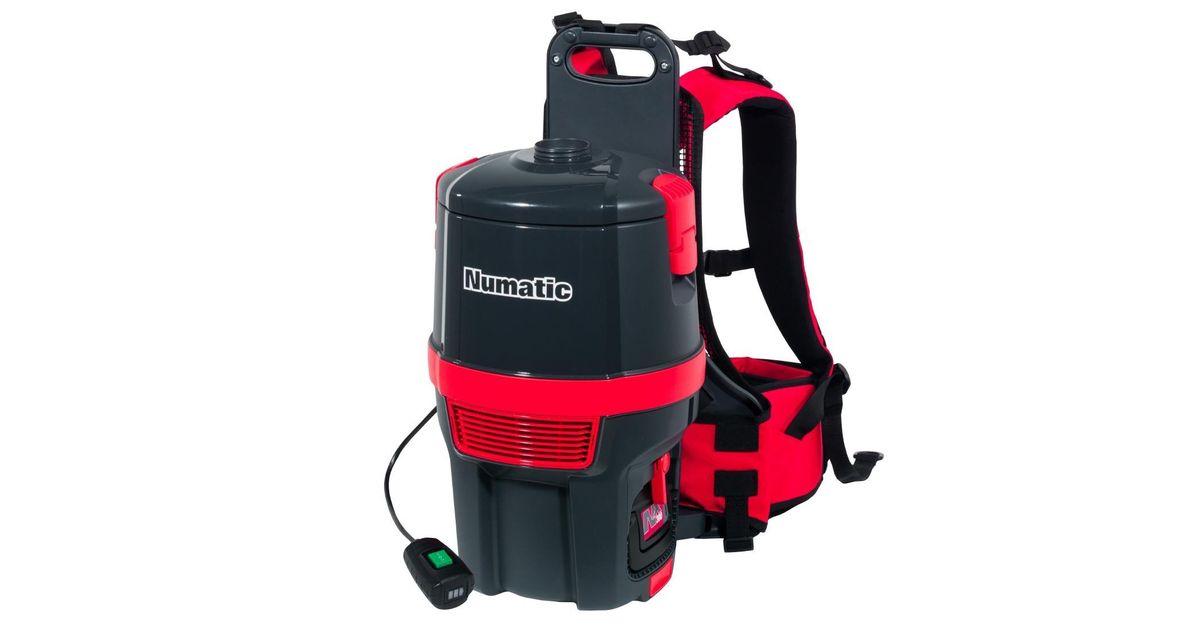 Numatic NX300 Cordless Backpack Vacuum Cleaner with 2 x Batteries ...