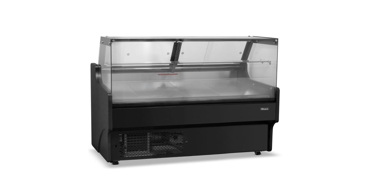 Blizzard BFG150BKV2 1580mm Wide Flat Glass Serve Over Counter Display ...