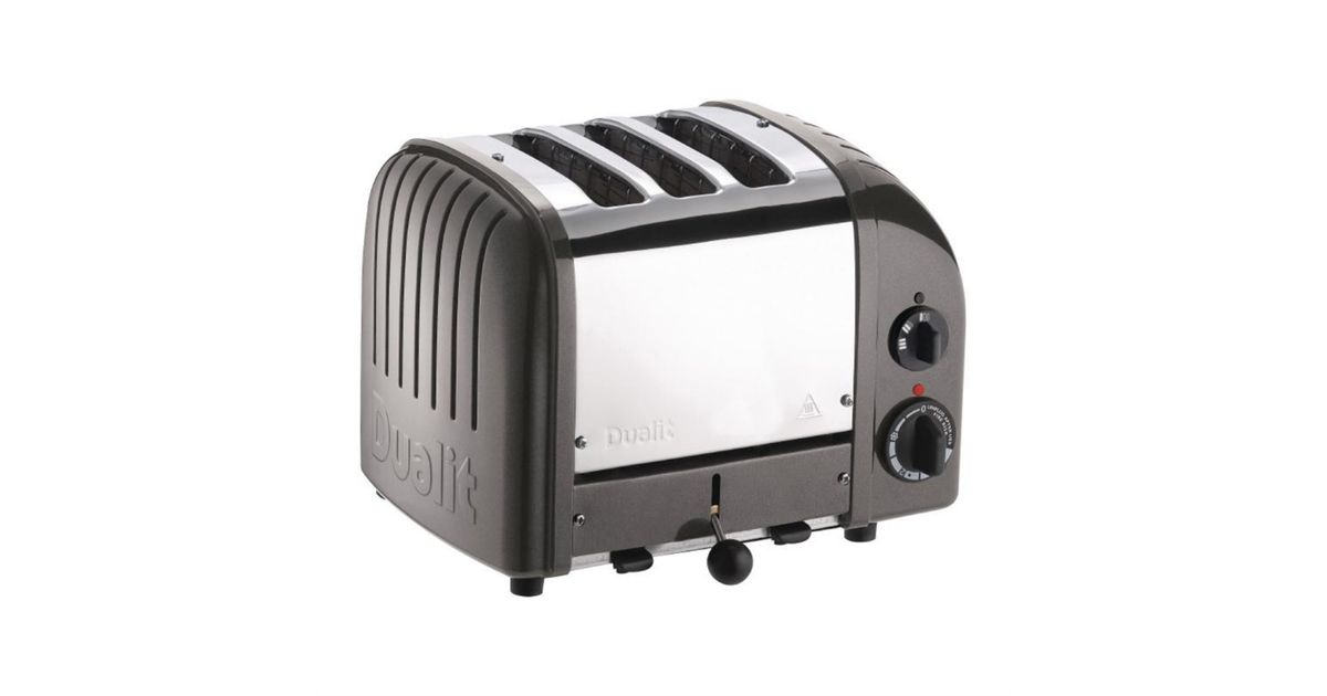 Dualit 31209 2 + 1 Combi Vario 3 Slice Toaster Metallic Charcoal ...