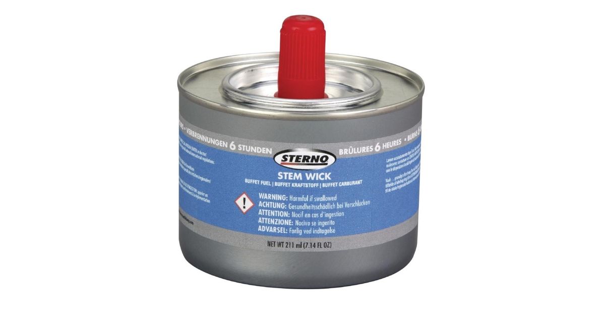 Sterno Stem Wick S899 Liquid Chafing Fuel With Wick 6 Hour (Pack of 36 ...