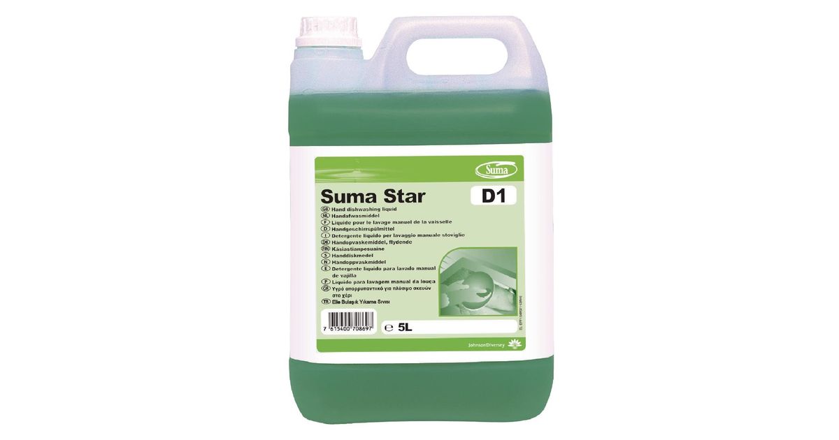 Diversey CD752 Star D1 Washing Up Liquid Concentrate 5Ltr (Pack of 2 ...