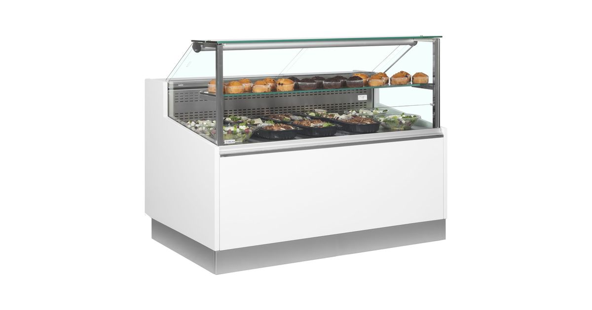 Tefcold BRABANT100 953mm Wide Flat Glass Serve Over Counter Display ...