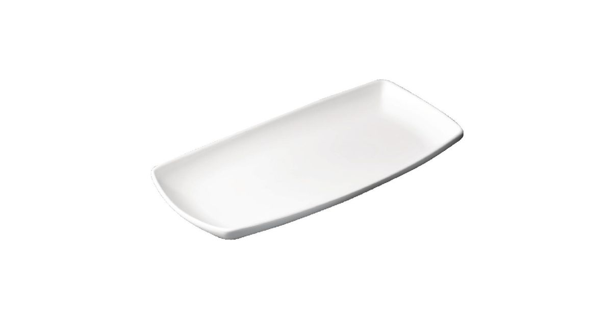 Churchill X Squared W841 White Oblong Plates 300 x 150mm (Pack of 12 ...